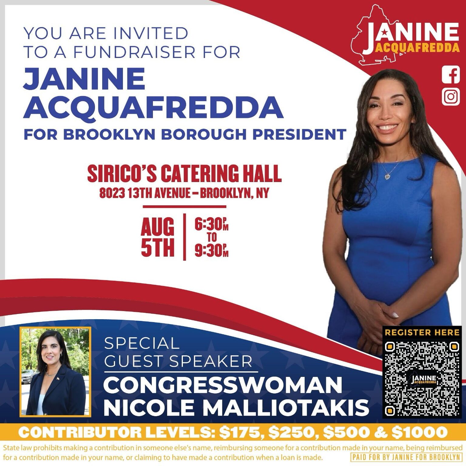 Kings County – Fundraiser for Janine Acquafredda for Brooklyn Borough ...